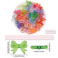 1 Set 100Pcs Transparent Acrylic Beads Bowknot Mixed Color 23x29.5x6mm ...