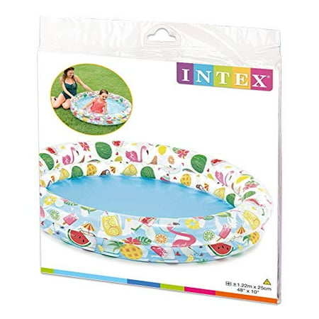 Intex Inflatable Stars Kiddie 2 Ring Circles Swimming Pool (48" X 10 ...