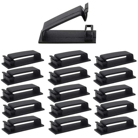 ShenMo Desktop Cable Management, 50PCS 3M Adhesive Cable Clips for ...