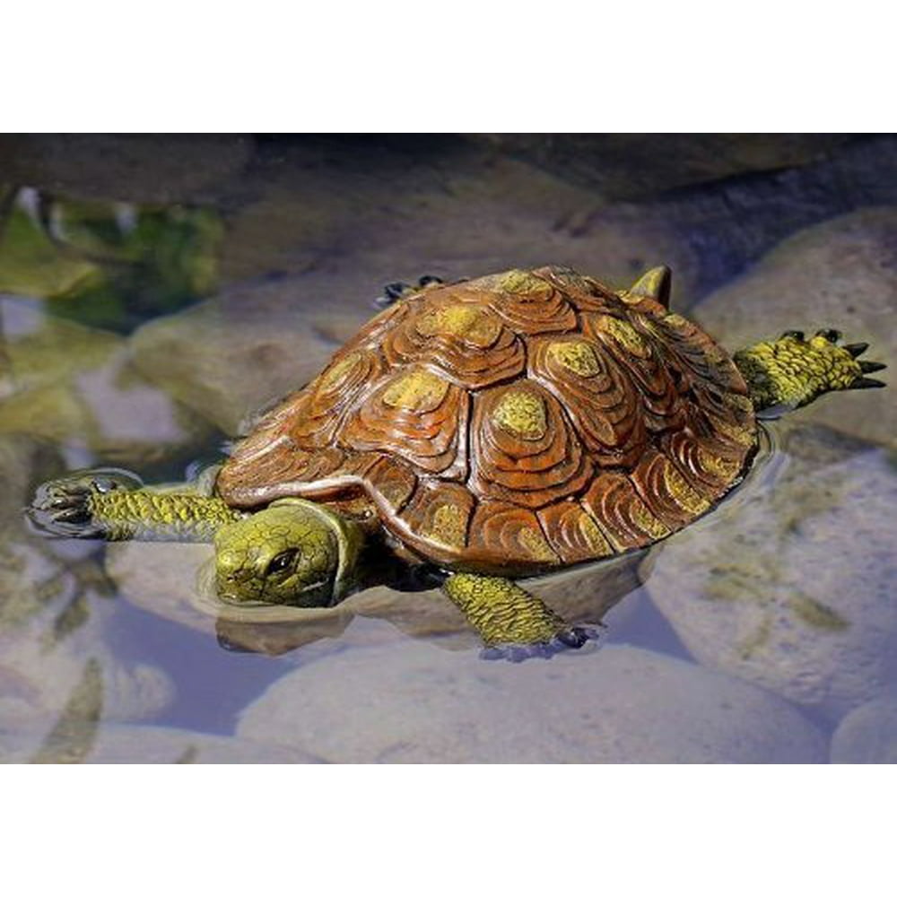 Gift Craft 7” Poly Resin Turtle Floatie, Small, Green/Brown - Walmart ...
