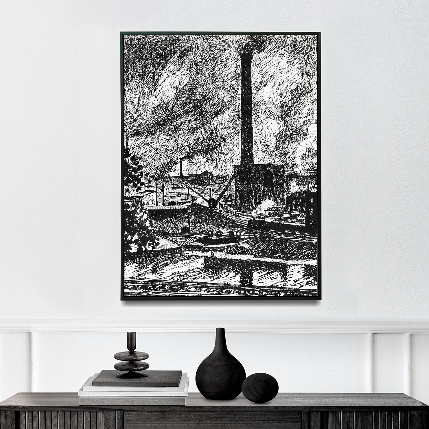 Industrial Scene - 1875–1918 | Henry Lyman Sayen | Premium Fine Art ...