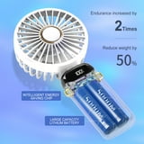 2 Packs Small Portable Fan- Handheld, Rechargeable Cooling Fans ...