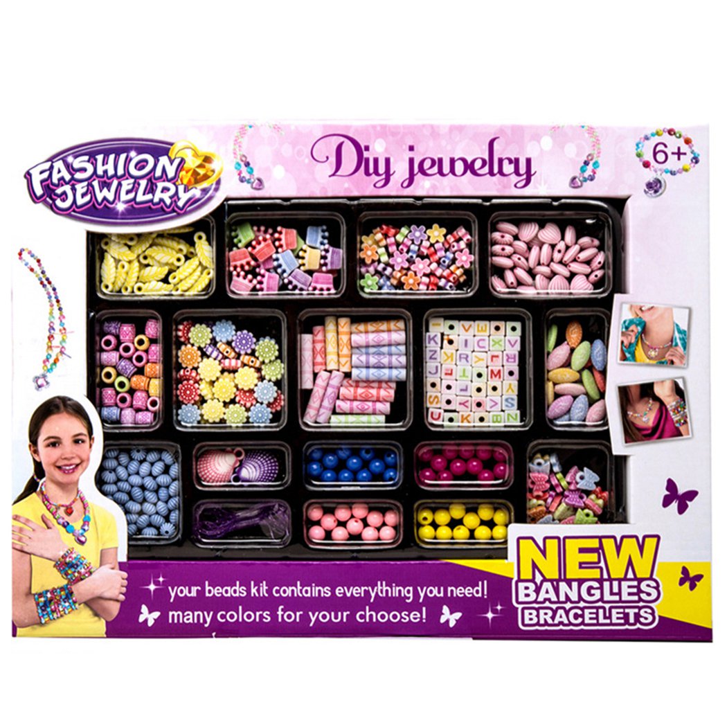 Click here for Nobrand Kids Bracelet Making Kit: Beaded Cute Jewe... prices