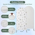 Christmas Snowflakes Arch Backdrop Cover 6x2.6 Ft, Spandex Wedding Arch ...
