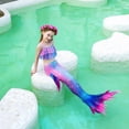 2026 Girls Swimming Mermaid Tail 4 Pcs Sets Kids Mermaid Swimwear ...