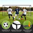 ABORON Soccer Goals for Backyard 21 ft x 7 ft, Outdoor Steel Soccer ...