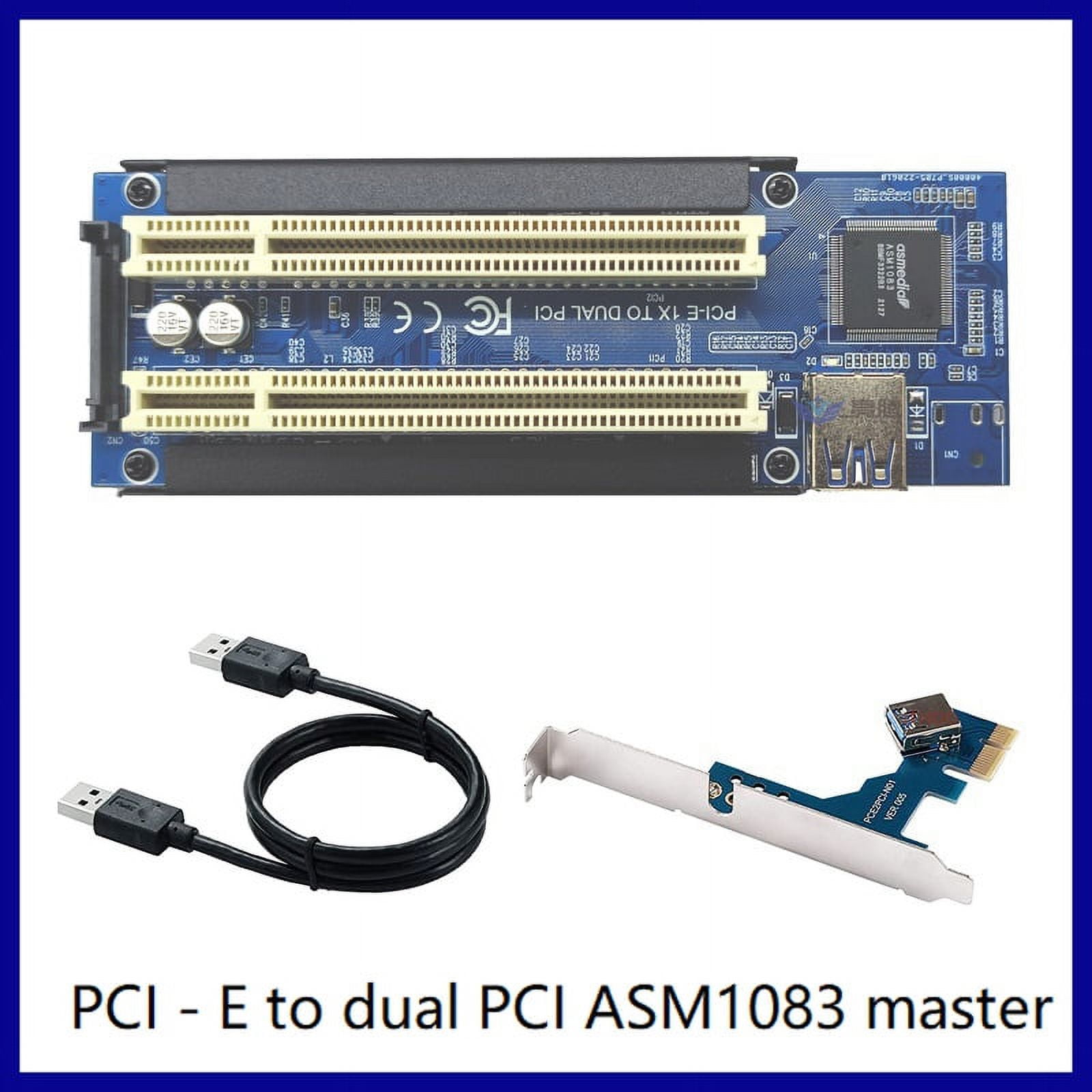 Adaptador de Tarjeta de ExpansióN PCI-E una PCI Dual ASM1083 Tarjeta de ...