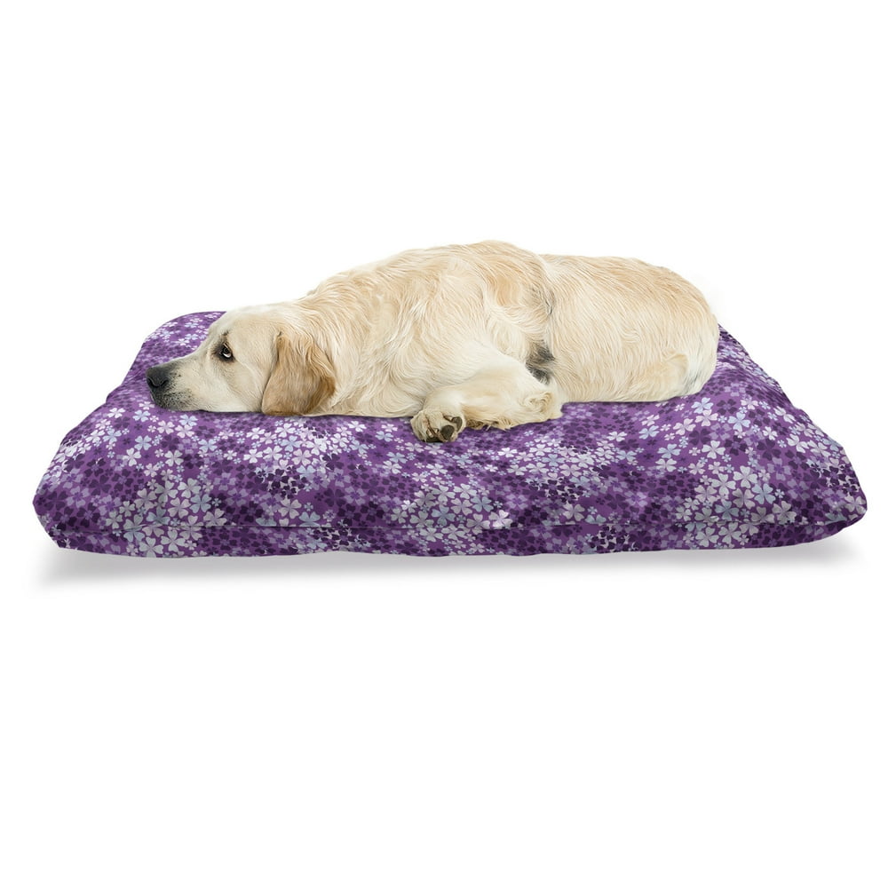 Flower Pet Bed, Lilac Flowers Blossoms in Spring Romantic Meadow Happy ...