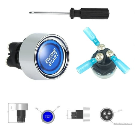 Tongliya 1pc Plastic Car Start Engine Button Switch 50A12V One Key ...