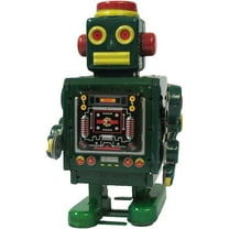 Robot Wind-up Adult Collectible Tin Toy - 4" - Green - Walmart.com