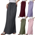 Beach Skirts for Women Midi Casual Striped Lightweight Women's Flowy ...