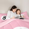 Feelyou Pink Cartoon 8 Ball Full Size Bedding Sets for Kids, Lucky ...