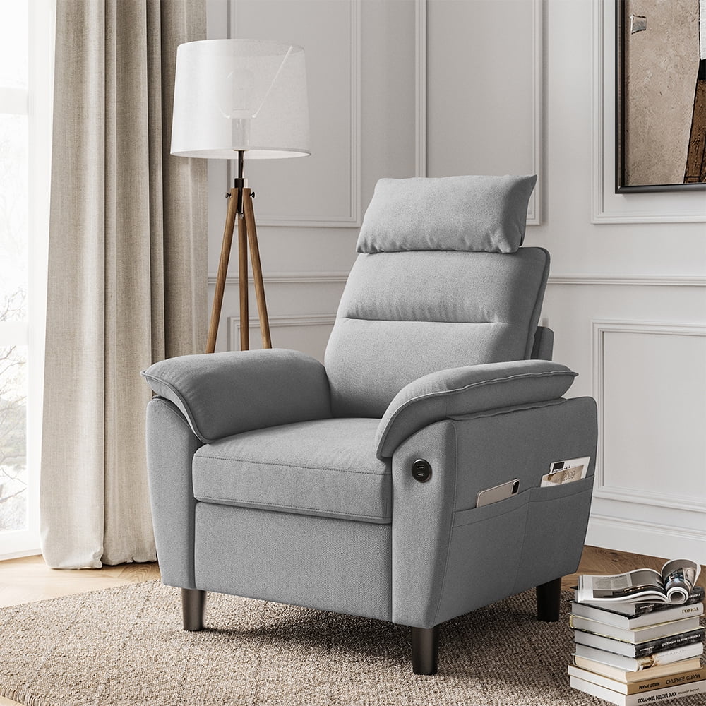 LINSY HOME Accent Chairs for Living Room, Small Single Sofa Arm Chair ...