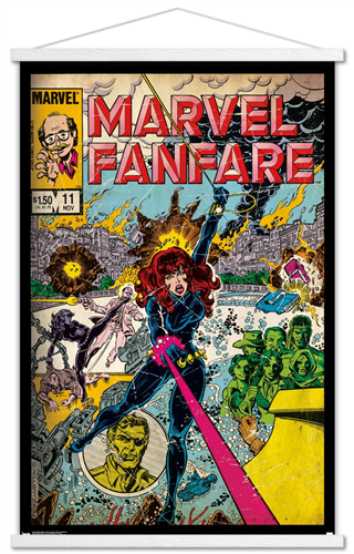 Marvel Comics - Black Widow - Marvel Fanfare #11 Wall Poster with ...