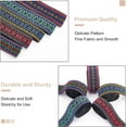 5 Yards 5 Colors Ethnic Style Embroidery Flat Polyester Elastic Cord ...