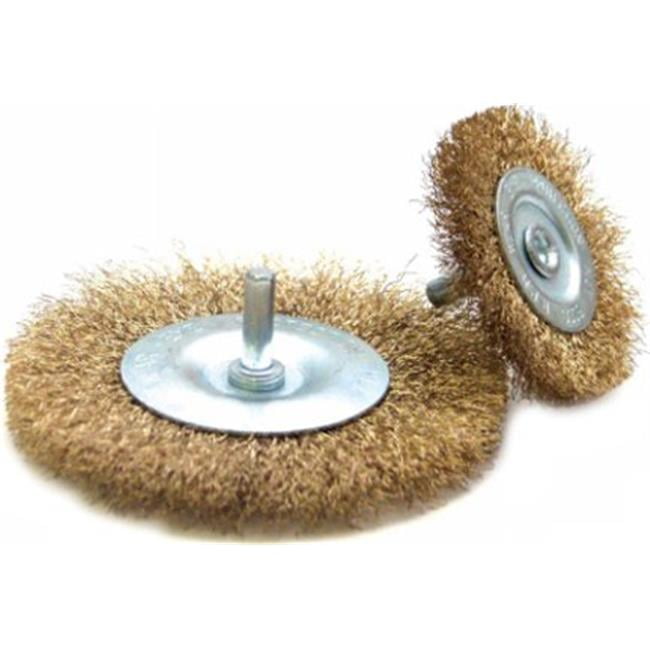 Eazypower 87103 2 in. Coarse Wire Wheel Brush, Gold - Walmart.com