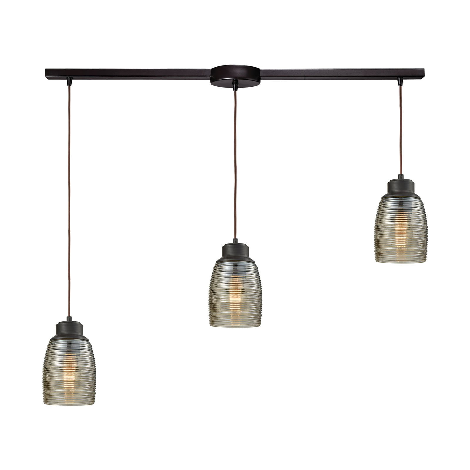 ELK Lighting 462 Muncie 3 Light Staggered Linear Pendant Light ...