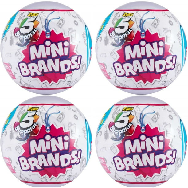5 Surprise Mini Brands! Series 1 LOT of 4 Mystery Packs - Walmart.com