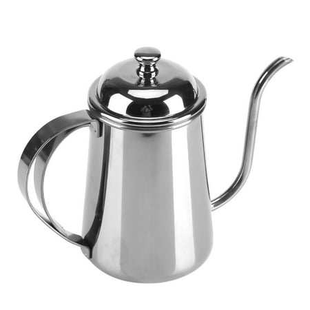 Stainless Steel Kettle,650ML Stainless Steel Gooseneck Coffee Kettle Tea Kettle Unmatched ...
