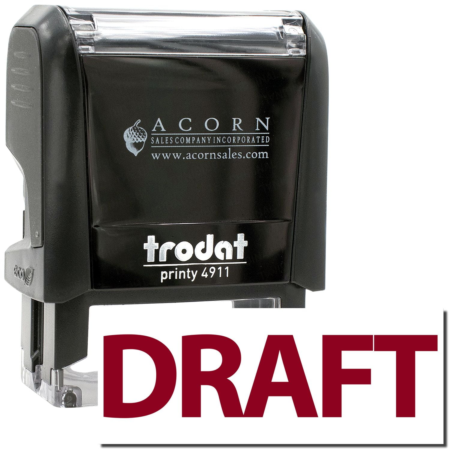 Self-Inking Bold Draft Stamp, Trodat Printy 4911, Press and Print ...
