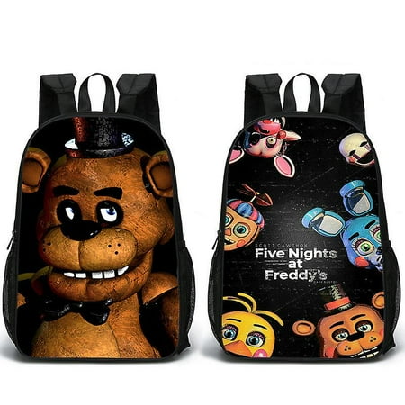 Backpack fnaf school bag double sided book bag boys girls five nights ...
