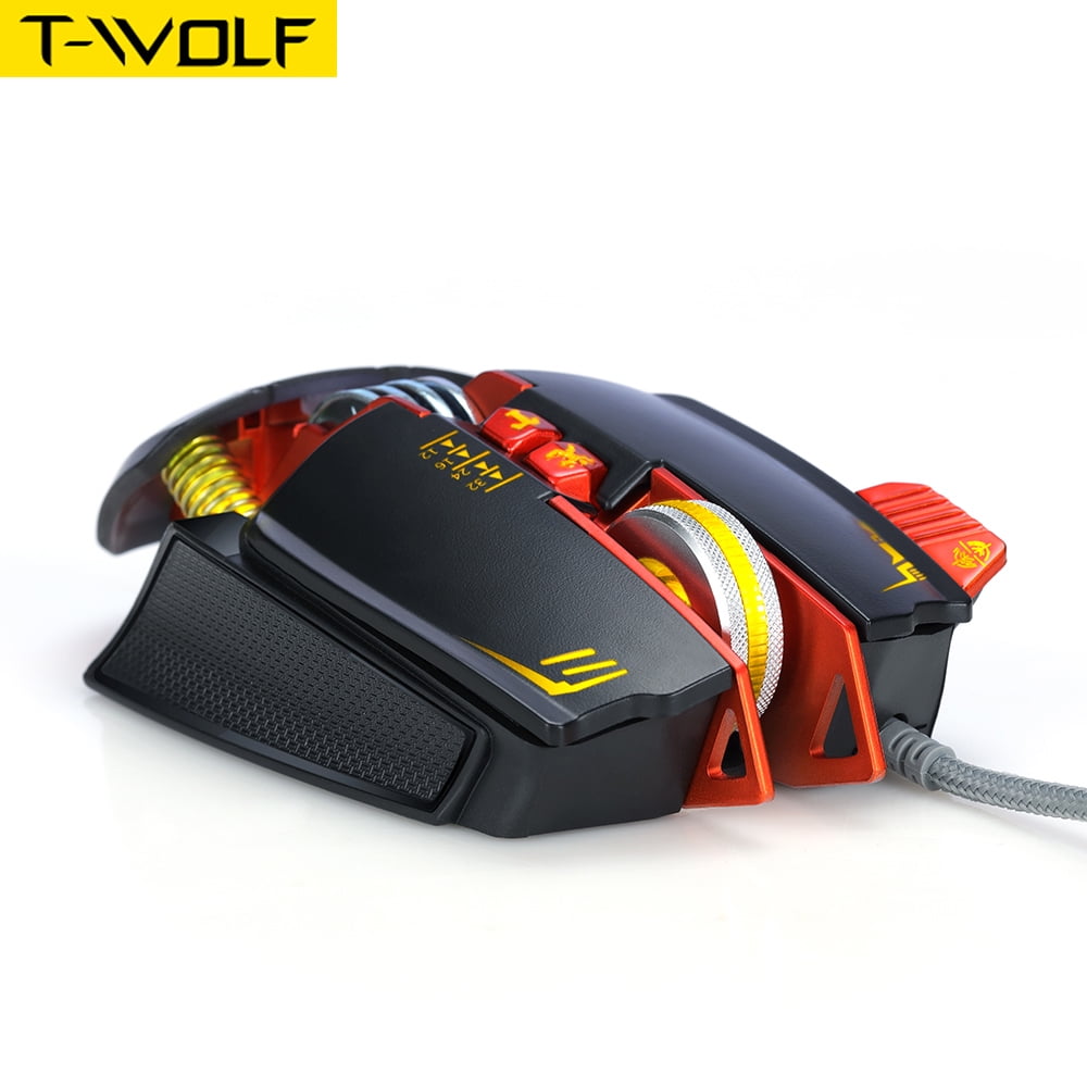 T-WOLF V9 Wired Gaming Mouse RGB LED Backlit Mice with 7 Backlight ...