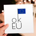 3drose, Decorative Text Ok Eu and the European Union Flag on White ...