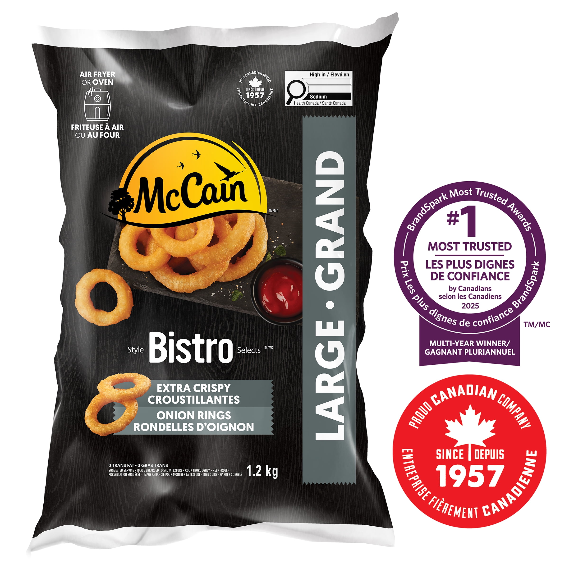 McCain® Bistro Selects™ Extra Crispy Onion Rings, Made in Canada from ...
