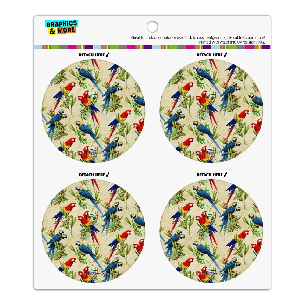 Macaws Parrots Jungle Rainforest Pattern Refrigerator Fridge Locker ...