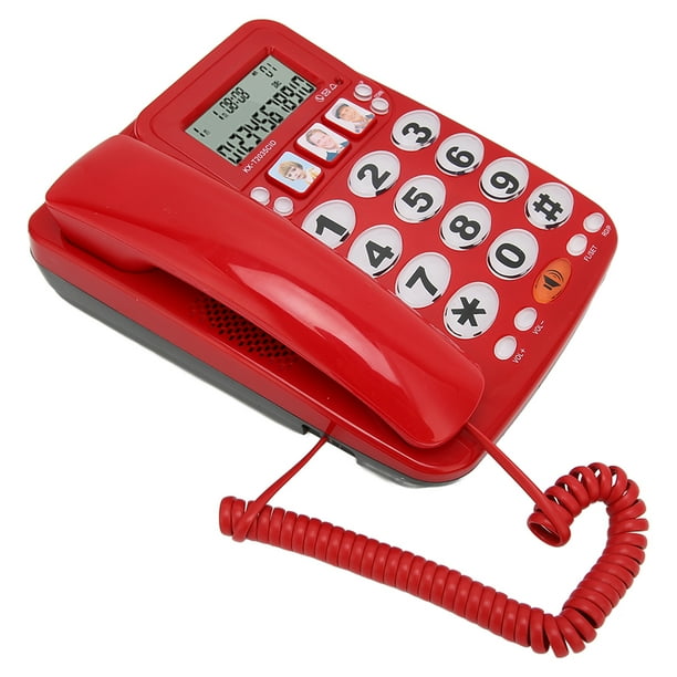 Caller Corded Telephone Caller ID Adjustable Ringtone Mute Shortcuts ...