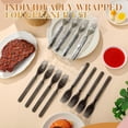 100 Pcs 3X Extra Heavy Duty Plastic Forks Disposable Individually ...