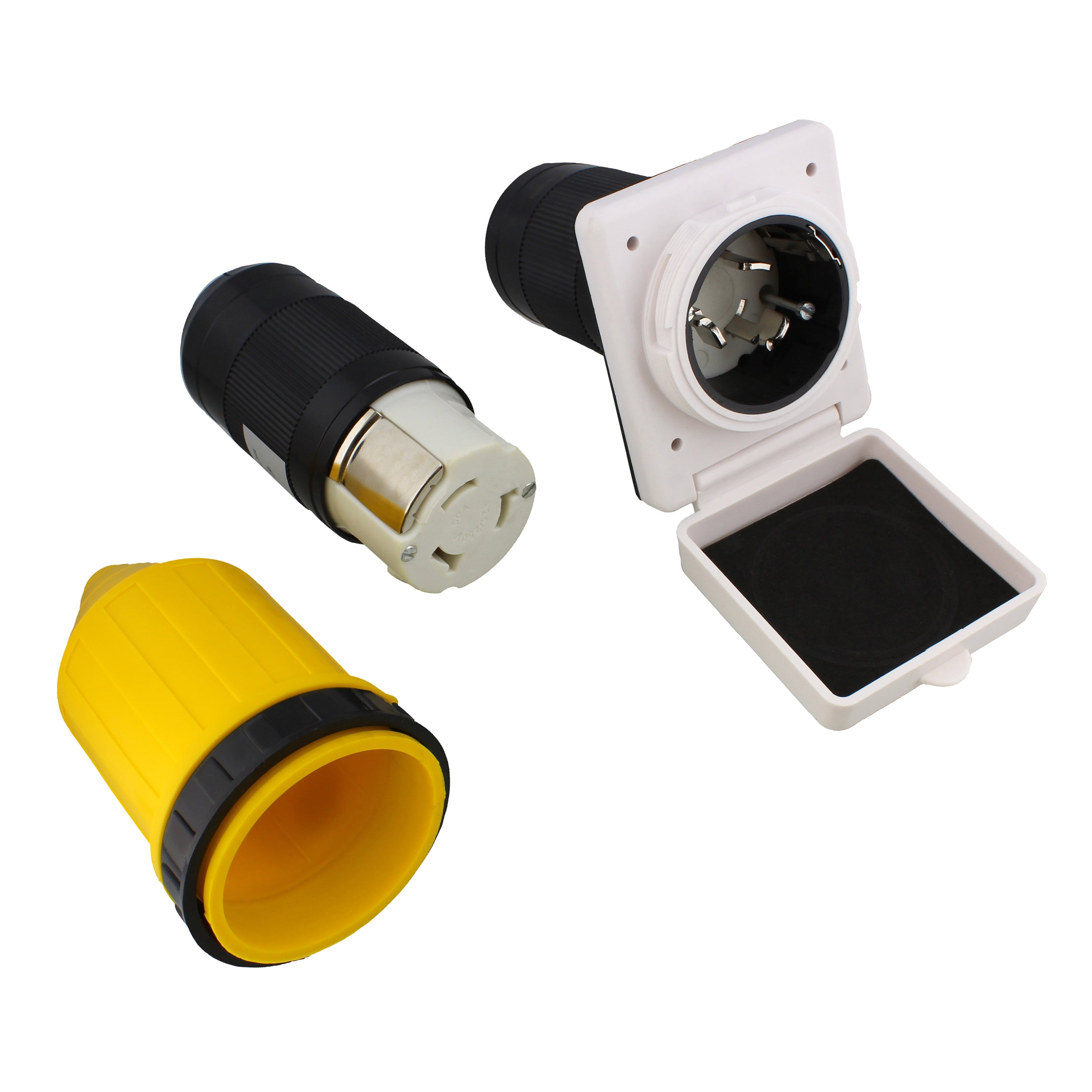 ABN 50 Amp Generator Plug Power Inlet Box - 125/250V Male RV Power ...