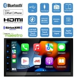 In-Dash Double DIN 6.8" Capacitive Touch Monitor HDMI USB Bluetooth AM ...