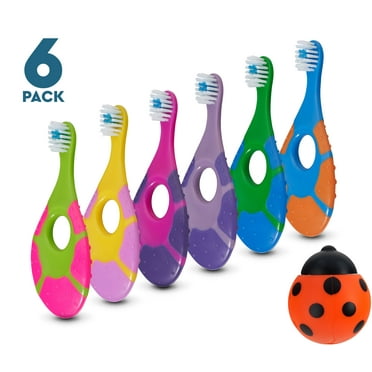 MAM Baby's Brush Toothbrush, 6+ Months, Girl, 2 Pack - Walmart.com