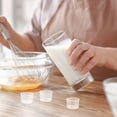 GETAJGHSD 200Pcs Adjustable Plastic Measuring Cup White with ...