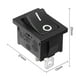 Rocker Switch 2 PIN ON-OFF SPST 125VAC/10A 250VAC/6A 21x15mm Black KCD1 ...
