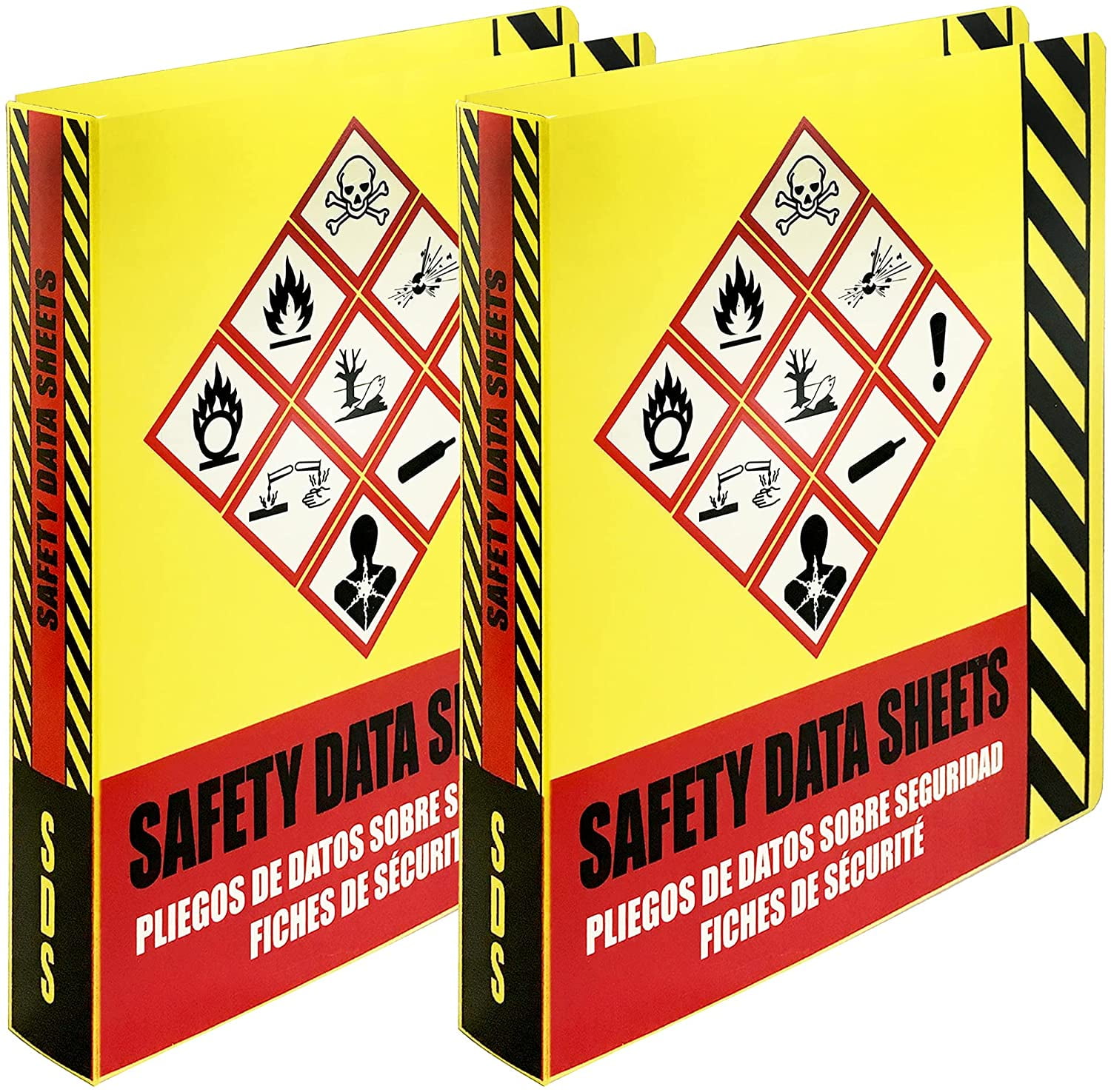 Ring Binder Depot 2 Pack of SDS Binder, Heavy Duty 3 Ring Binder with 1 ... Ring Binder Depot 2 Pack of SDS Binder, Heavy Duty 3 Ring Binder with 1 ...