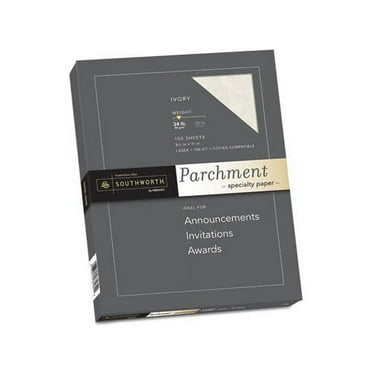 Southworth Office Printing Parchment Paper, 24 lb., for Certificates, 8 ...