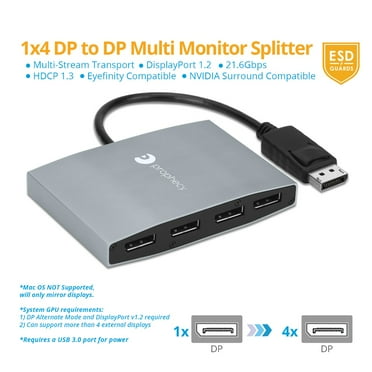 gofanco 1x2 miniDP to DP MST splitter - Walmart.com