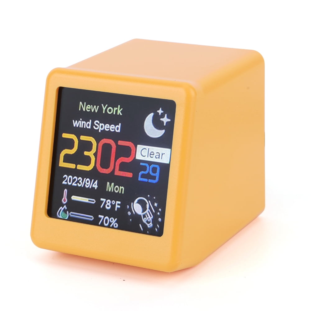 Smart Weather Station Reloj Diy GIF Animaciones Escritorio () Amarillo ...