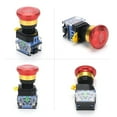 Emergency Stop Button 10A 22mm Latching Push Button Switch, Aluminum ...