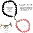 Dual-Sized Matching Heart Magnetic Bracelets for Couples, Best Friends ...