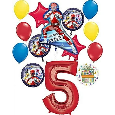 Power Rangers Birthday Party Supplies Unleash the Power Balloon Bouquet ...