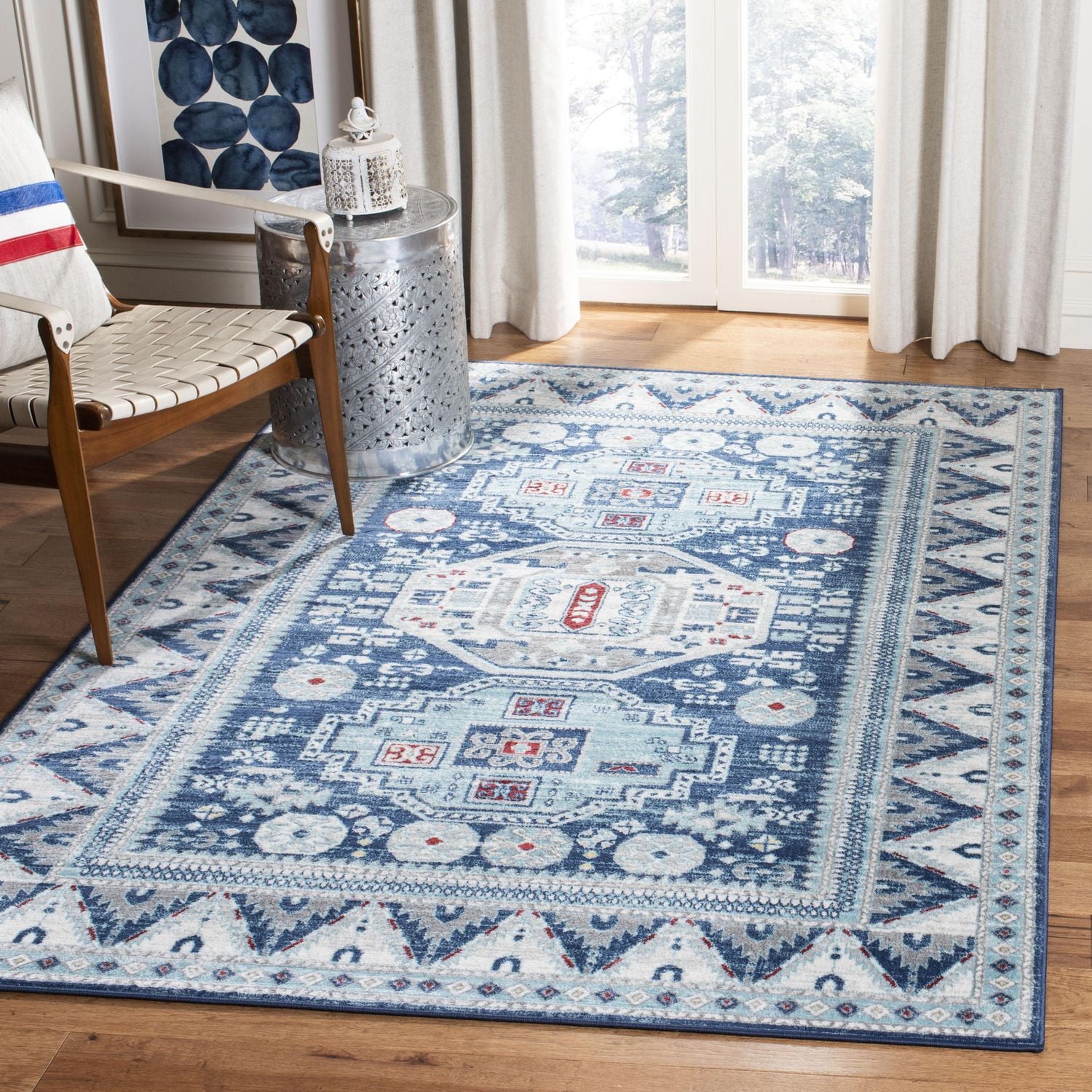 Click here for Safavieh Kazak Diarmait Geometric Area Rug 8 Ft. X... prices