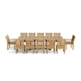 Anderson Teak Valencia Sahara 13-Pieces Rectangular Dining Set ...