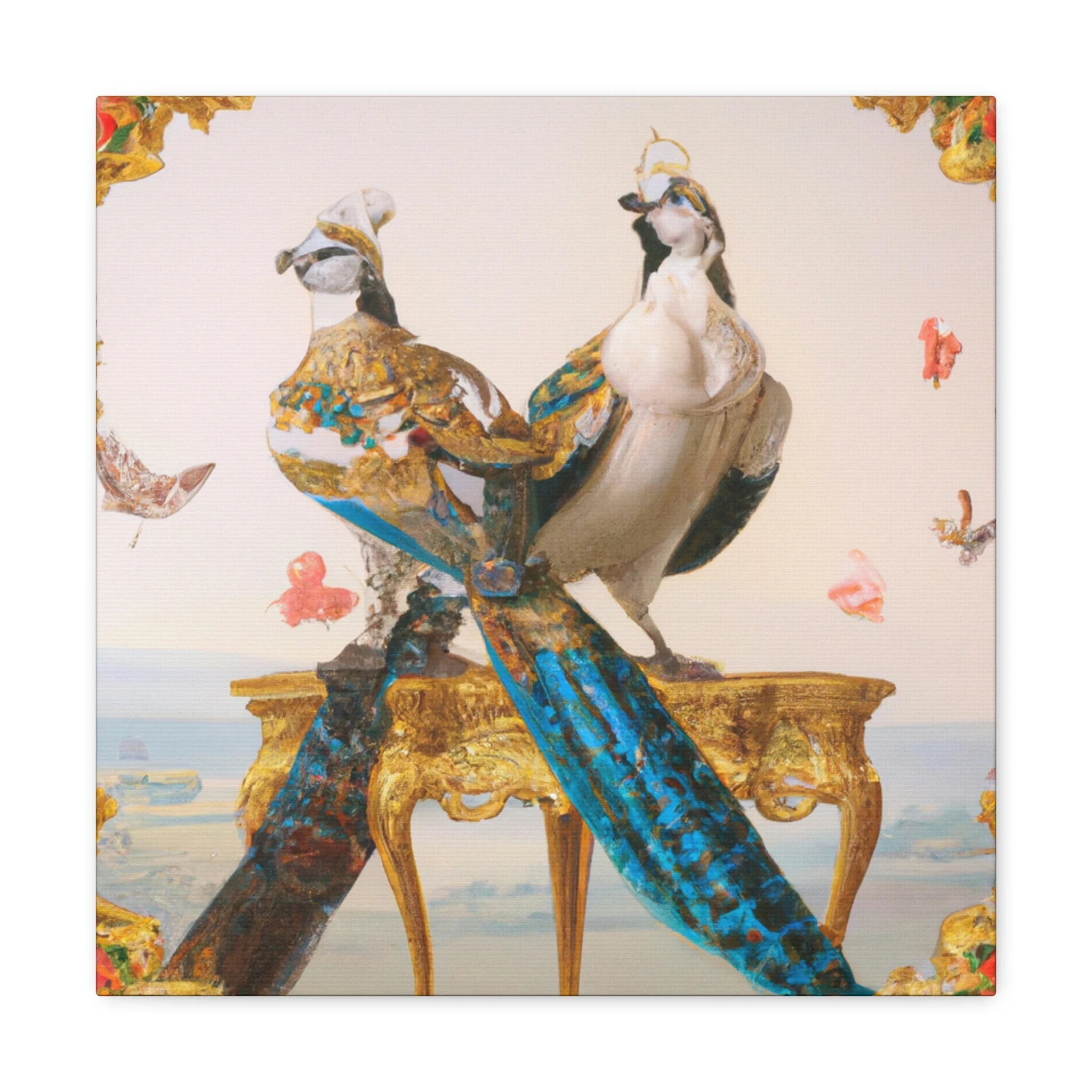 Birds of the Rococo - Canvas - Walmart.com