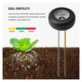 Soil PH Meter Metal Dual Probe Mode Moisture Sensor Detector Garden ...