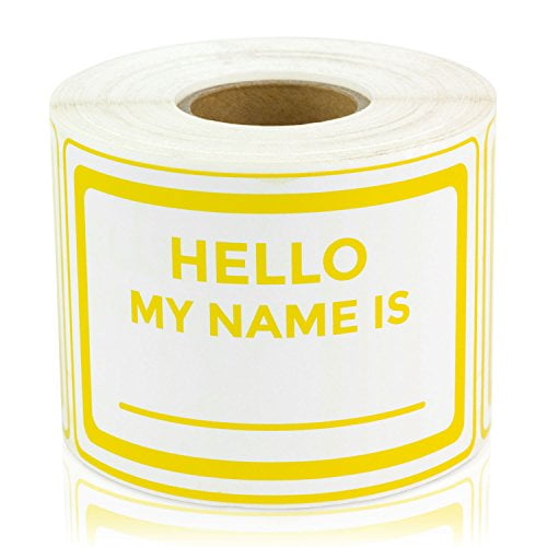 Hello My Name Is Sticker