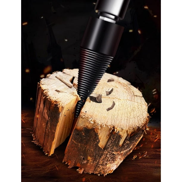 32mm Log Splitter Wood Splitter Heavy Duty Drill Screw Cone Driver Fire ...