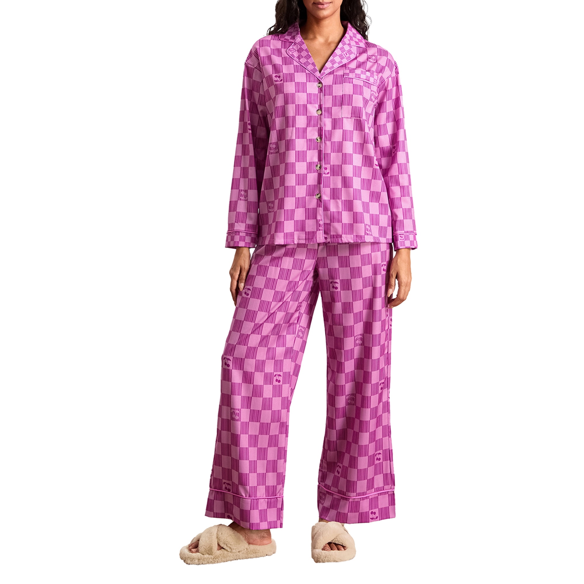 Click here for Gupgi Plaid Print Pajamas For Women 2 Piece Sleepw... prices